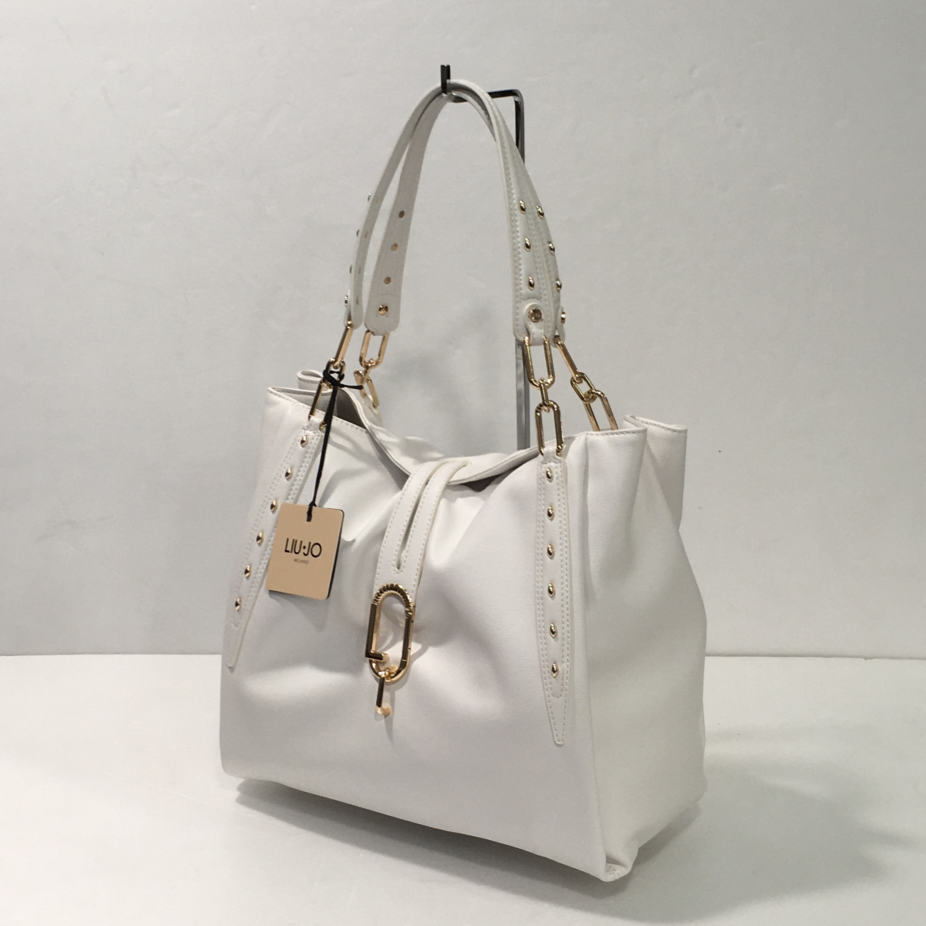 LIU JO Borsa Doppia Tracolla AA0128 E0027 Bianco LIU JO Borsa Doppia Tracolla AA0128 E0027 Bianco